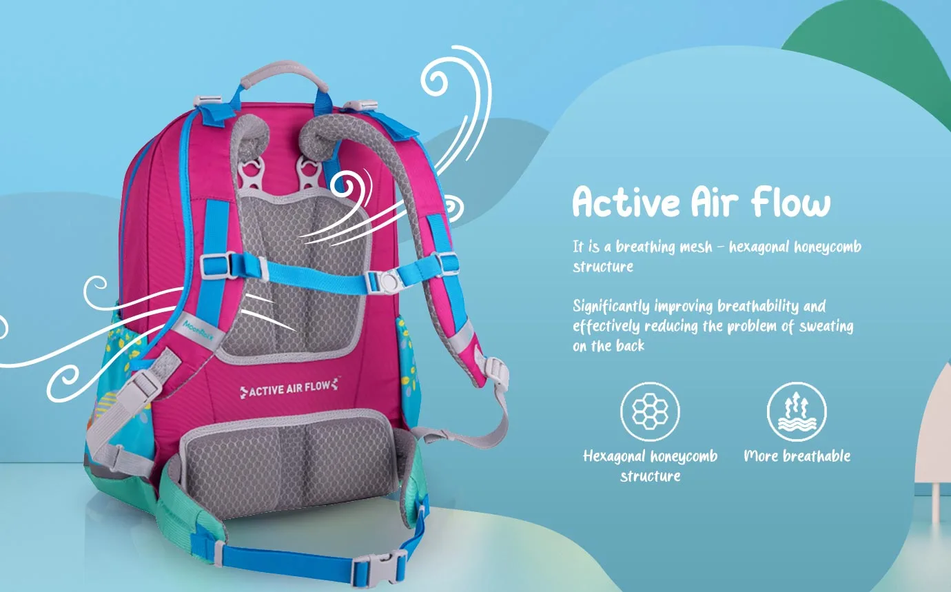 MoonRock school bag - Smart Spine, Sharp Mind. Comfort with Every Carry!